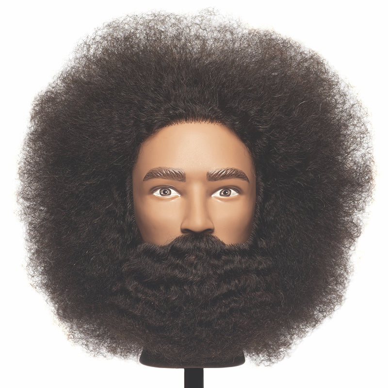 Elijah Mannequin Head With Beard 100% Human Hair – Pivot Point ...